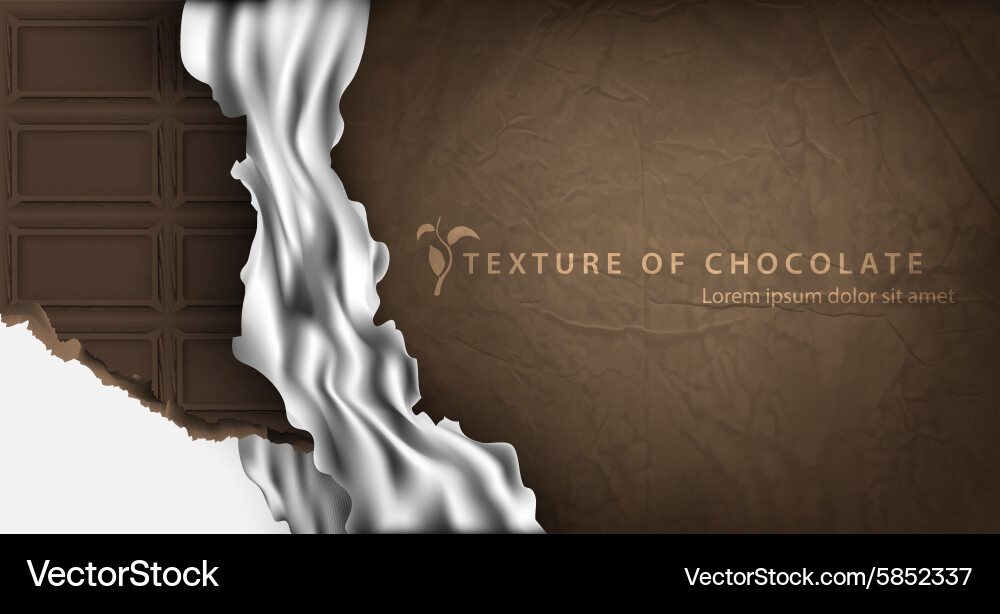 Chocolate bar in paper packaging Royalty Free Vector Image