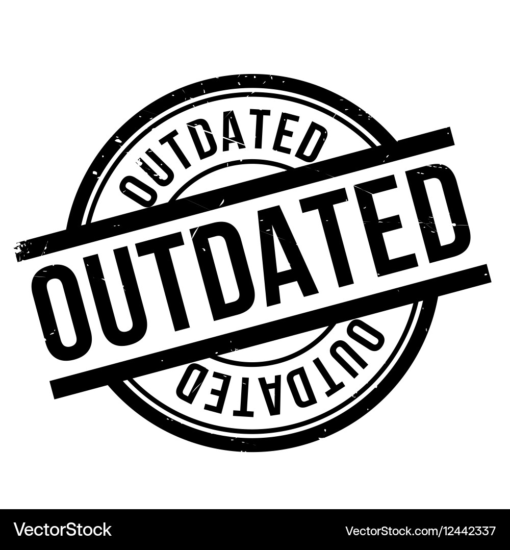 Outdated rubber stamp Royalty Free Vector Image