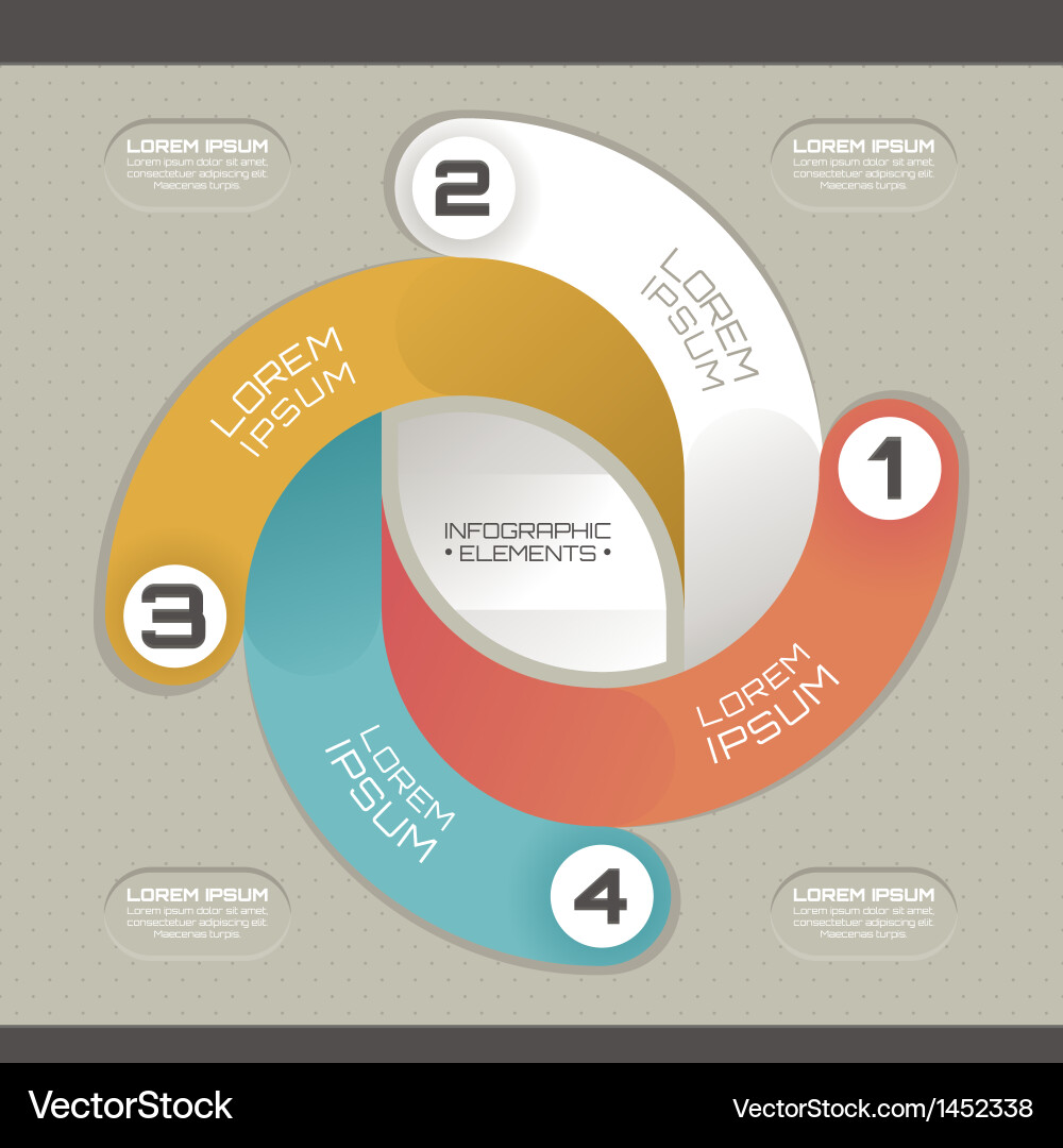 Circular Infographic Layout Royalty Free Vector Image