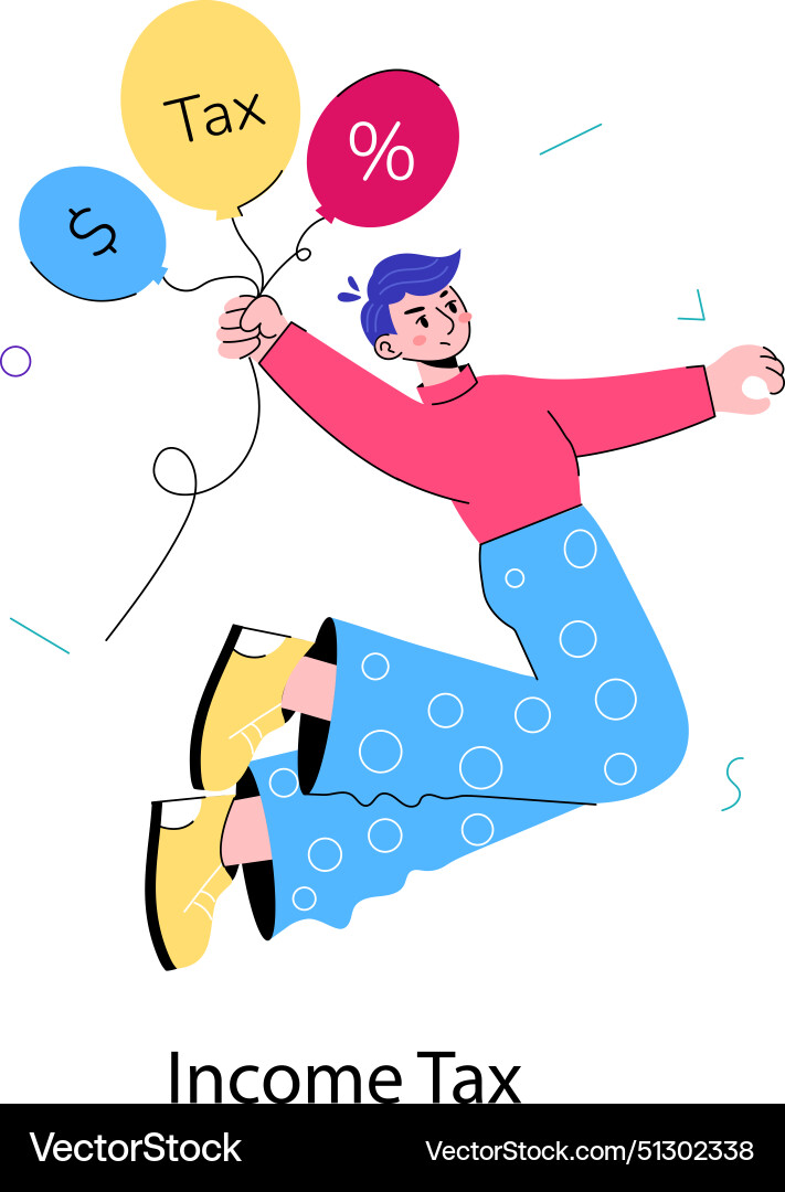 Income tax Royalty Free Vector Image - VectorStock