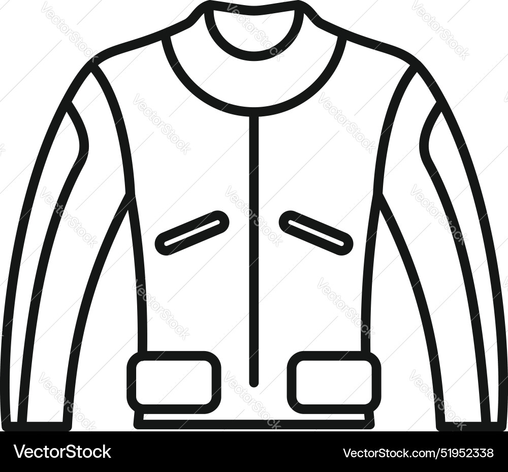 Motorcycle jacket with pockets for safekeeping Vector Image