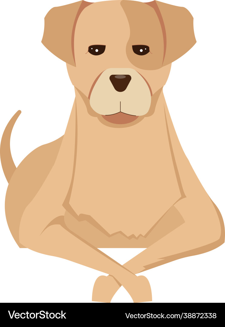 Sad dog Royalty Free Vector Image - VectorStock