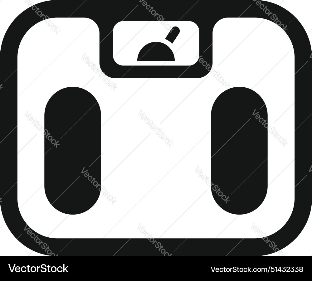 Simple flat design icon of a digital bathroom Vector Image