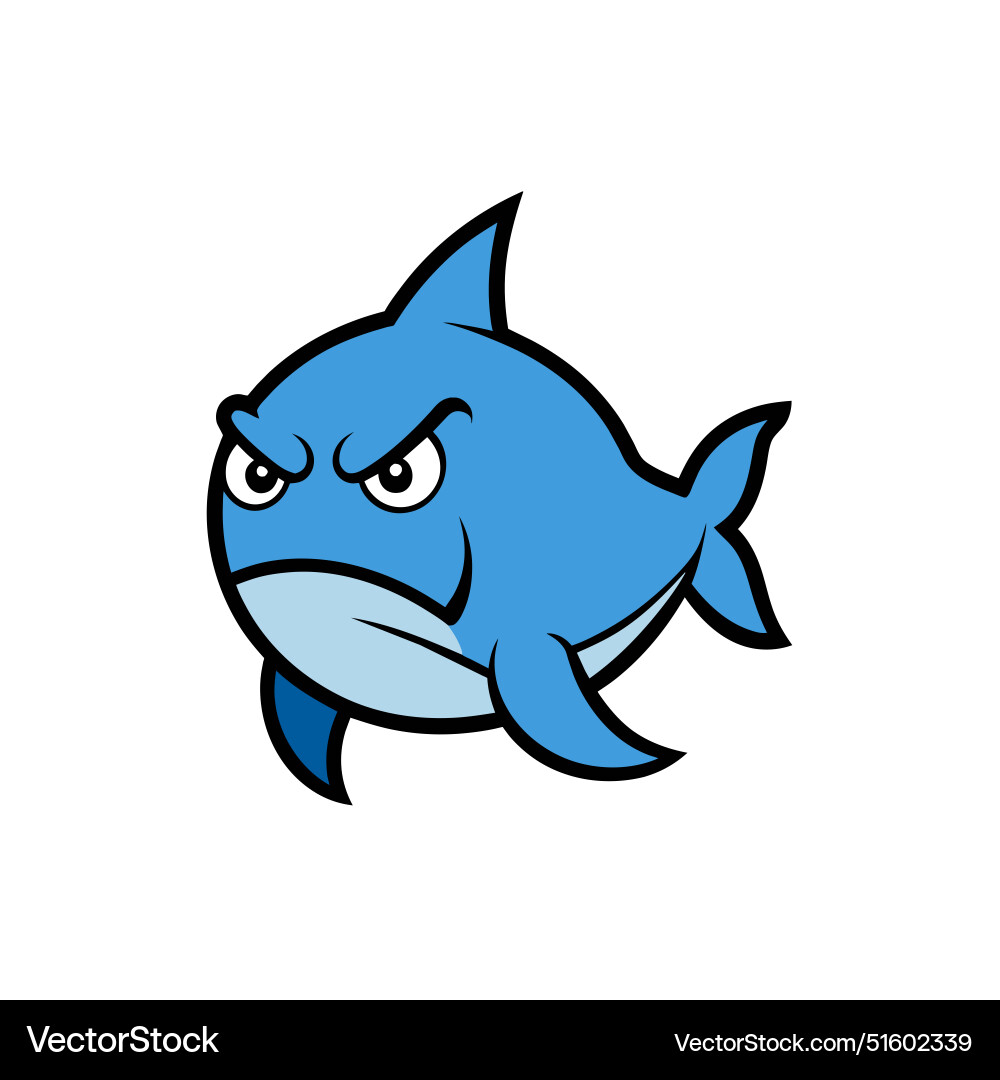 Armored catfish fish angry icon Royalty Free Vector Image