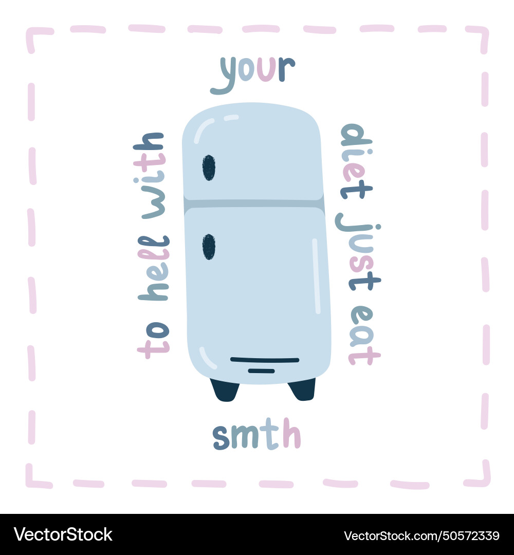 Hand drawn cute poster Royalty Free Vector Image