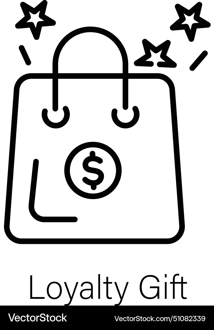 Loyalty gift Royalty Free Vector Image - VectorStock