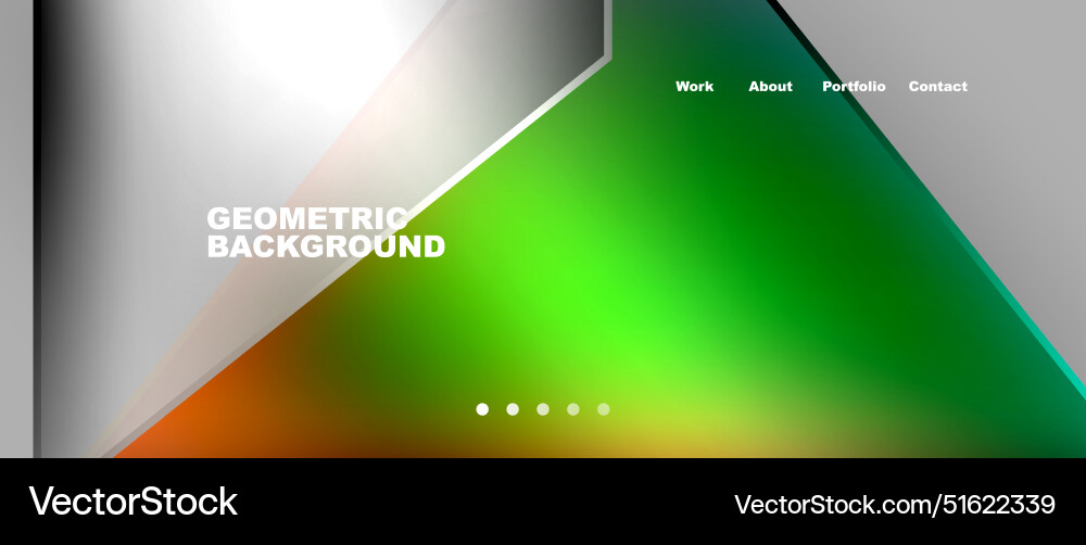 Metal triangles with colorful bright triangles Vector Image