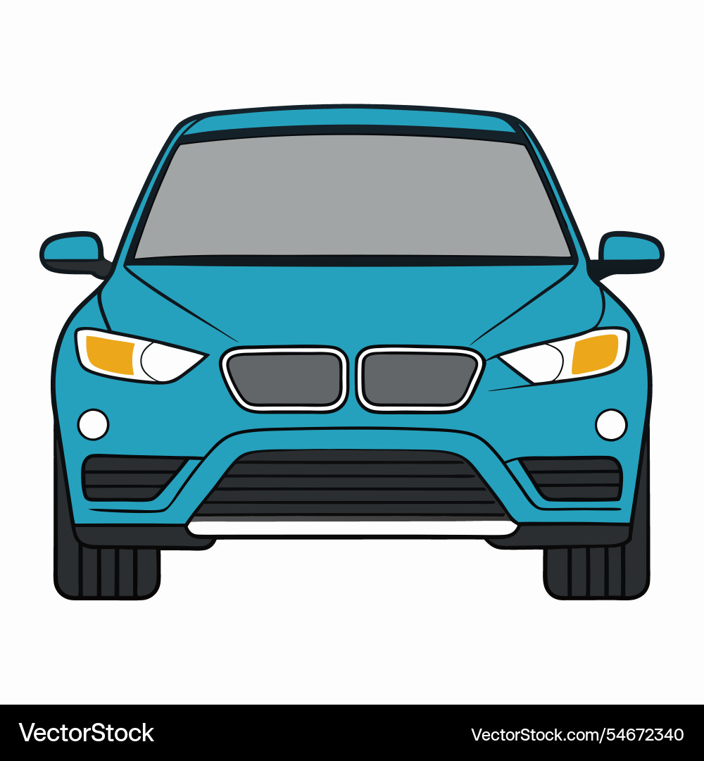 Bmw car flat design Royalty Free Vector Image - VectorStock