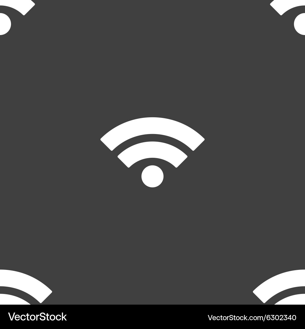 Wifi sign wi-fi symbol wireless network icon Vector Image