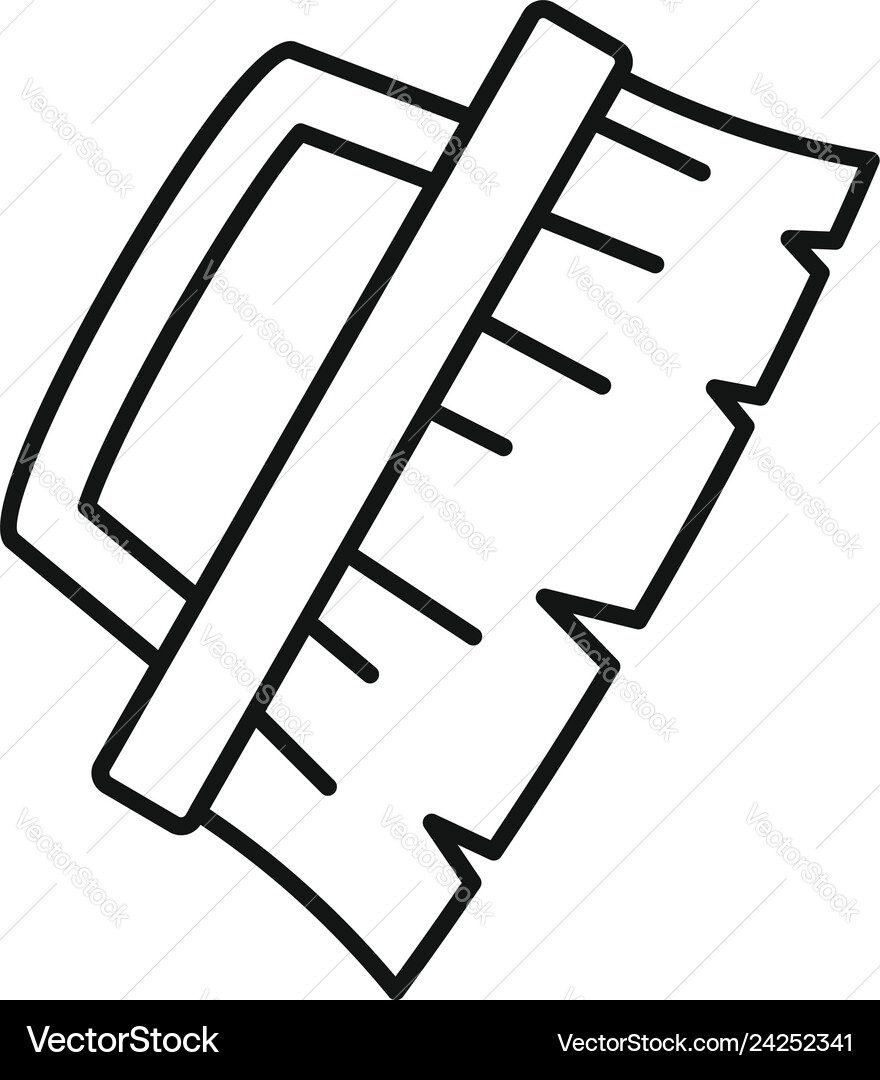 Cleaning brush icon outline style Royalty Free Vector Image
