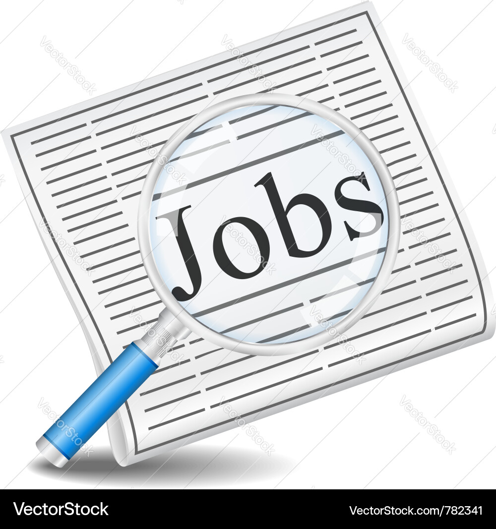 Job search Royalty Free Vector Image - VectorStock