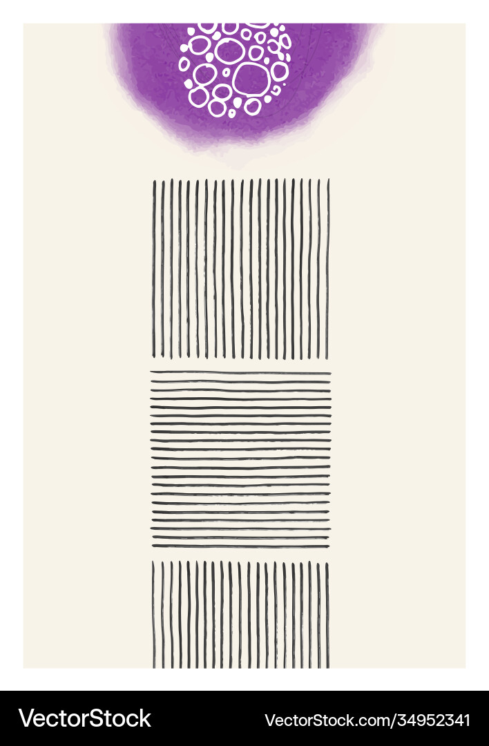 Minimalist Abstract Painting Royalty Free Vector Image