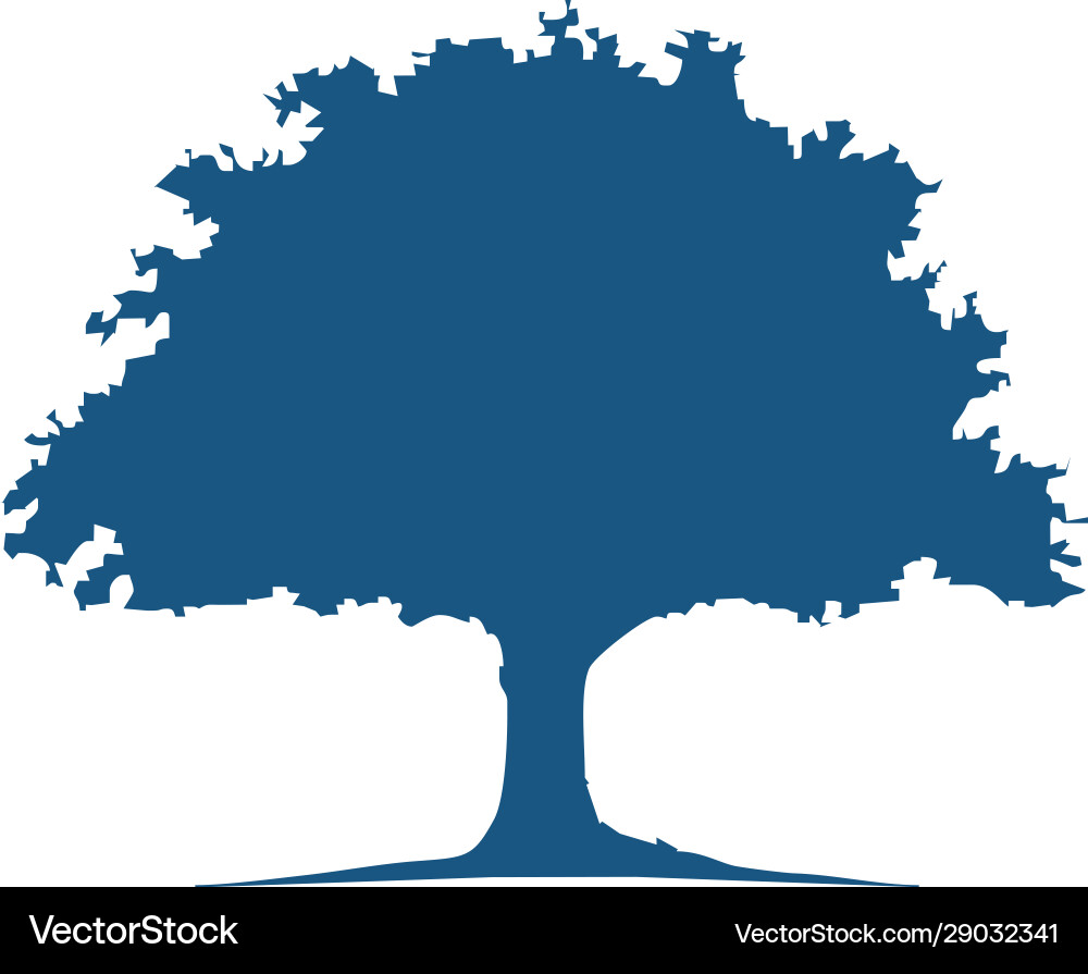 Oak tree icon logo Royalty Free Vector Image - VectorStock