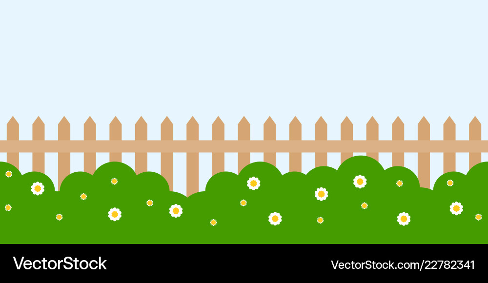 Repeat background garden landscape theme flat Vector Image