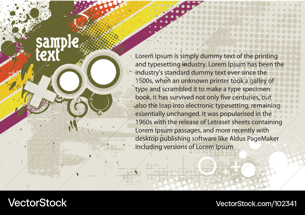 Sample text grunge background Royalty Free Vector Image