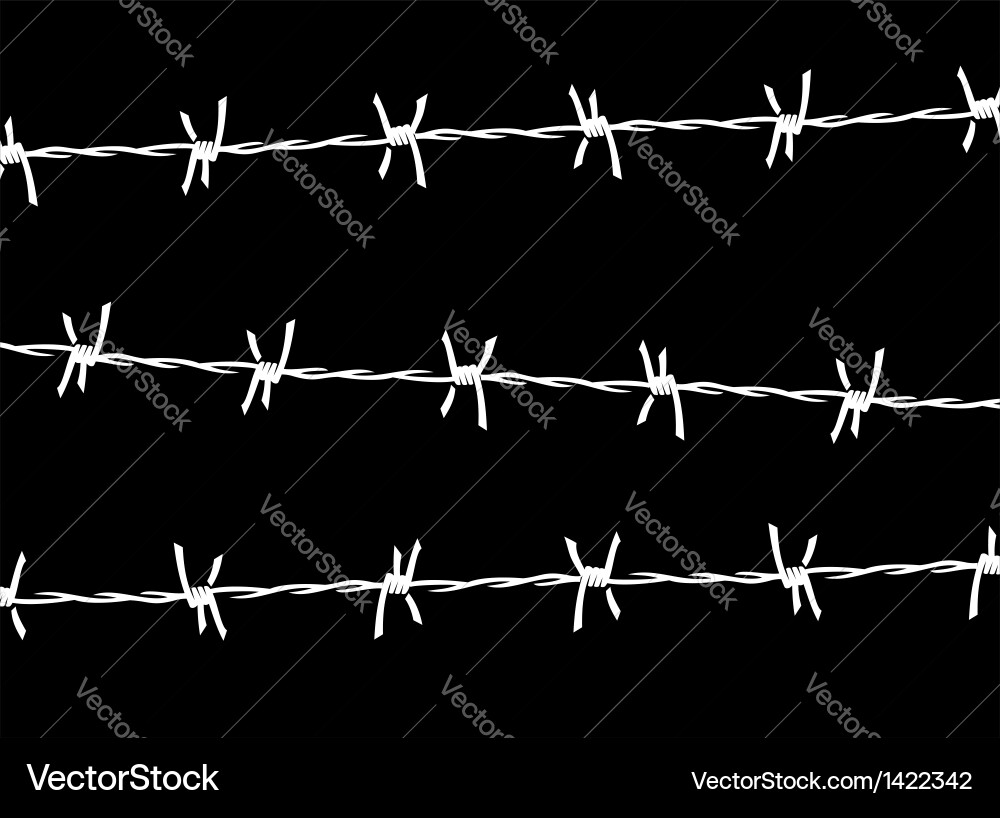 Barbed wire Royalty Free Vector Image - VectorStock