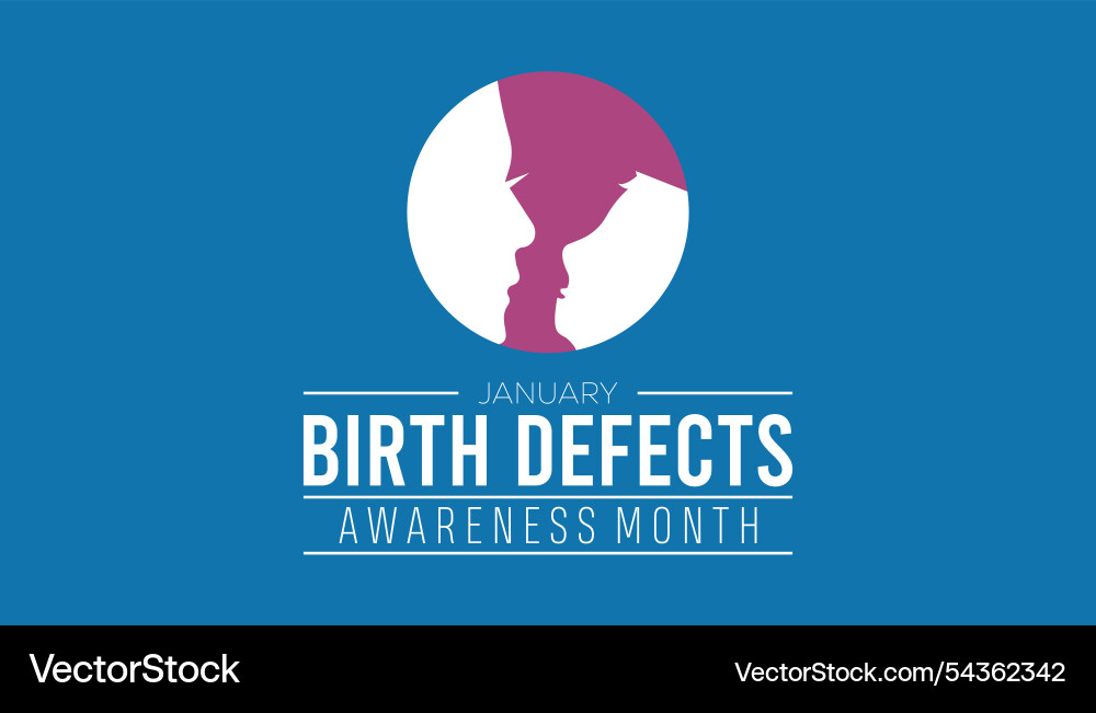 Birth defects awareness month Royalty Free Vector Image