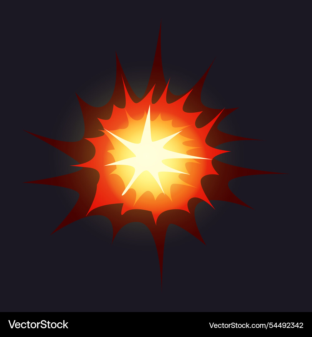 Explosion bomb frame for text military symbol Vector Image