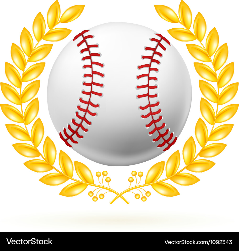 Baseball emblem Royalty Free Vector Image - VectorStock