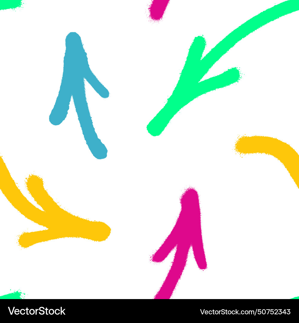 Graffiti spray paint seamless pattern Royalty Free Vector