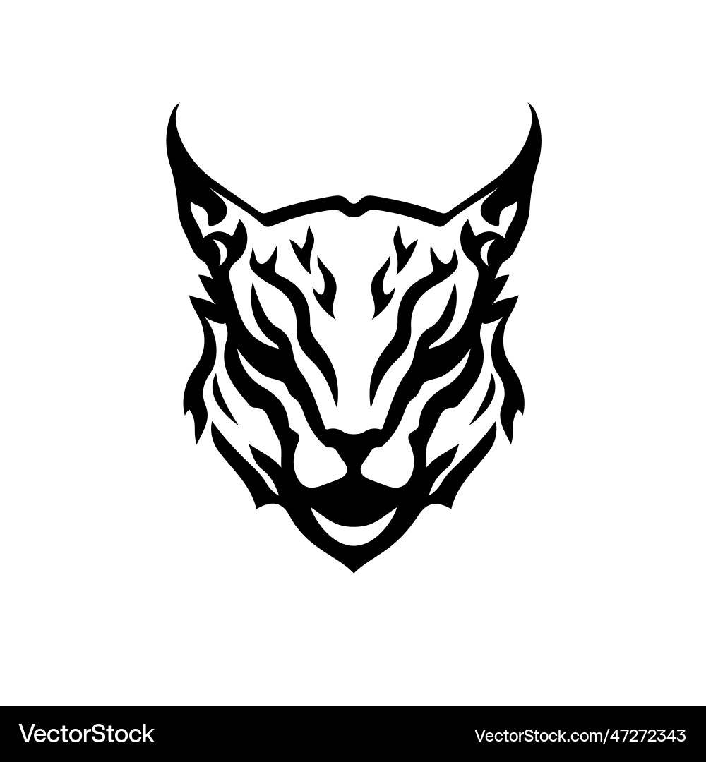 Puma line drawing Royalty Free Vector Image - VectorStock
