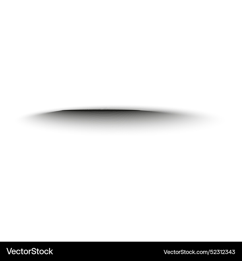 Realistic shadow set with round shapes black Vector Image