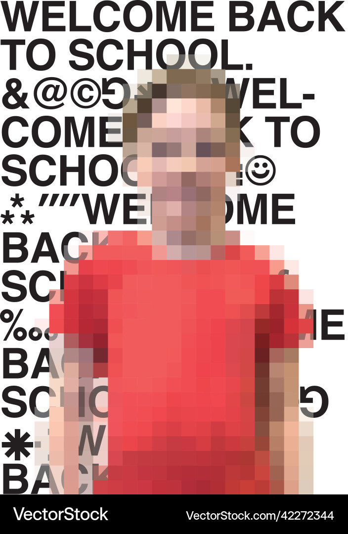 Pixel art with male character back Royalty Free Vector Image