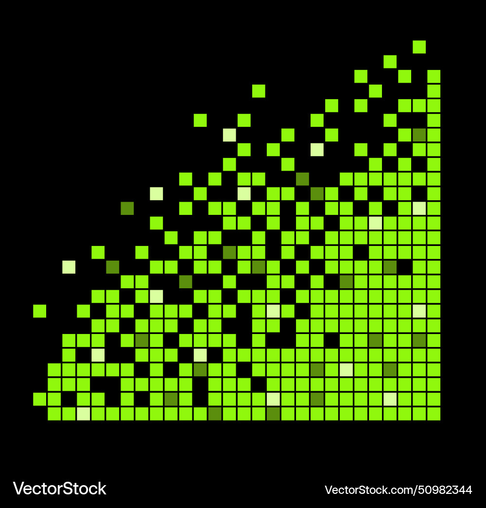 Pixel disintegration background decay effect Vector Image