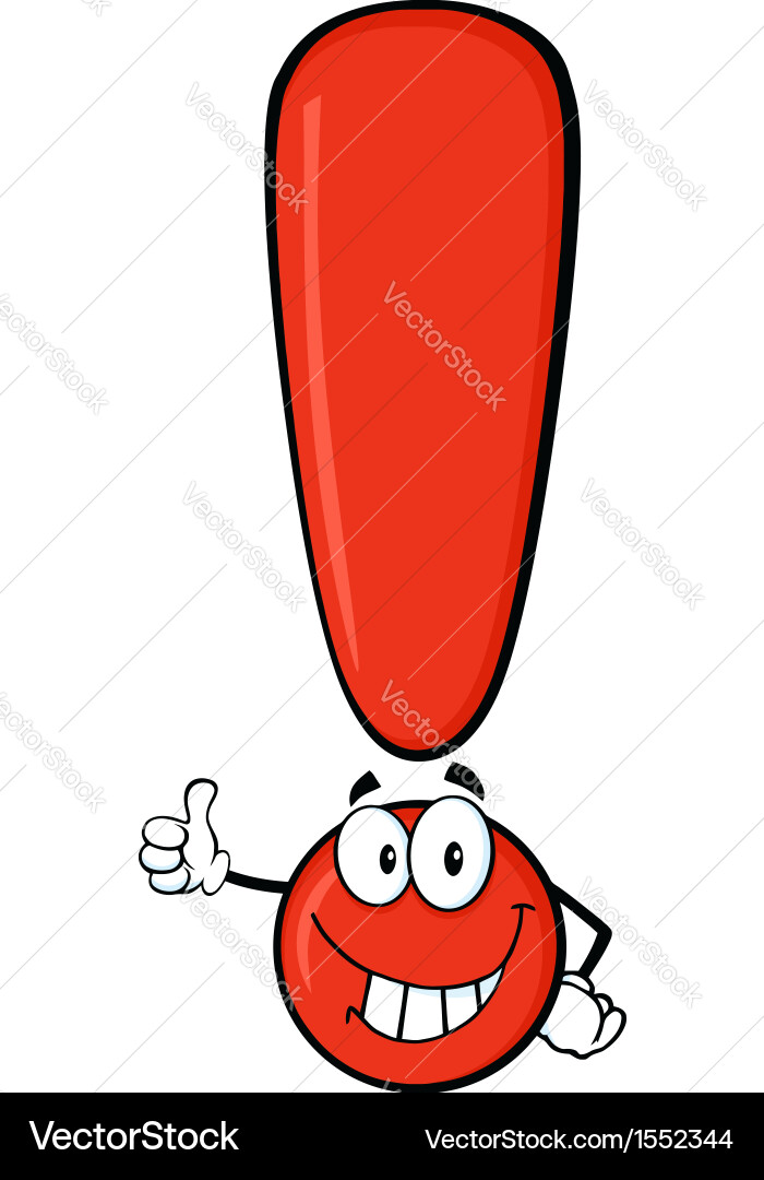 Punctuation cartoon Royalty Free Vector Image - VectorStock