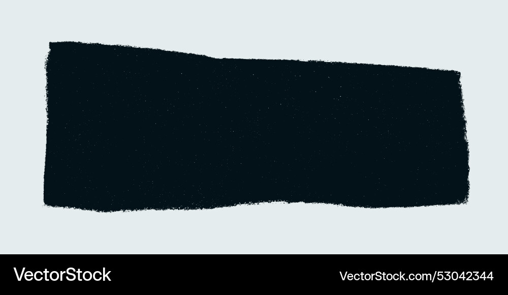 Rough edged rectangle frame in black grunge torn Vector Image