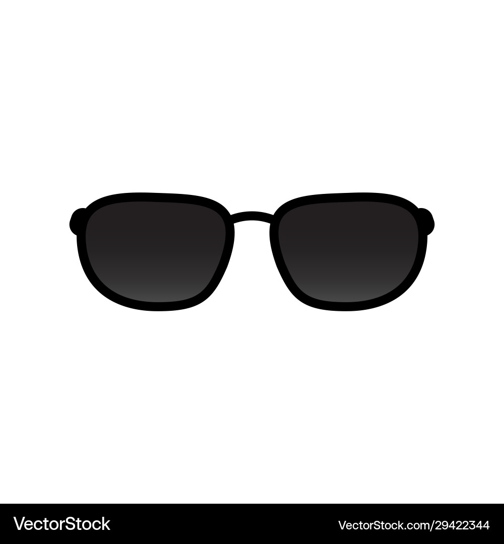 Sunglasses icon isolated on white background Vector Image