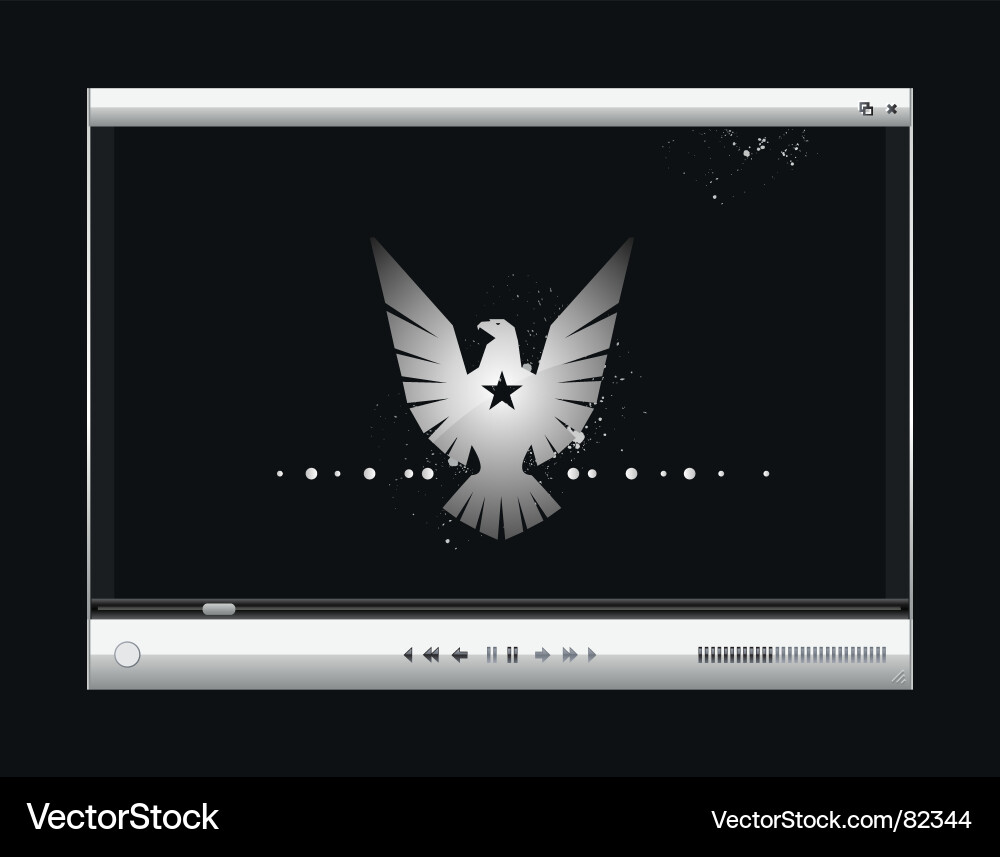 Video screen Royalty Free Vector Image - VectorStock
