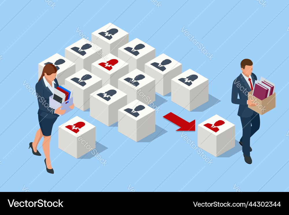 Workforce Reduction & Dismissal Royalty Free Vector