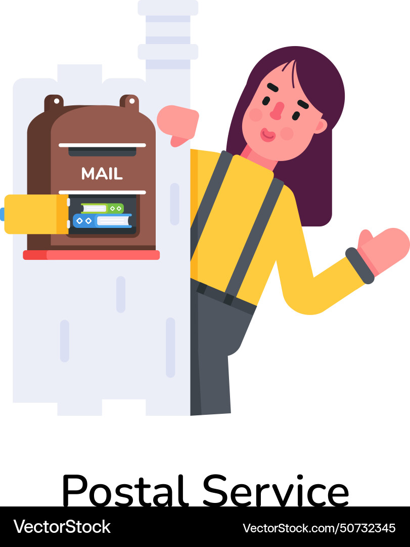 Postal service Royalty Free Vector Image - VectorStock