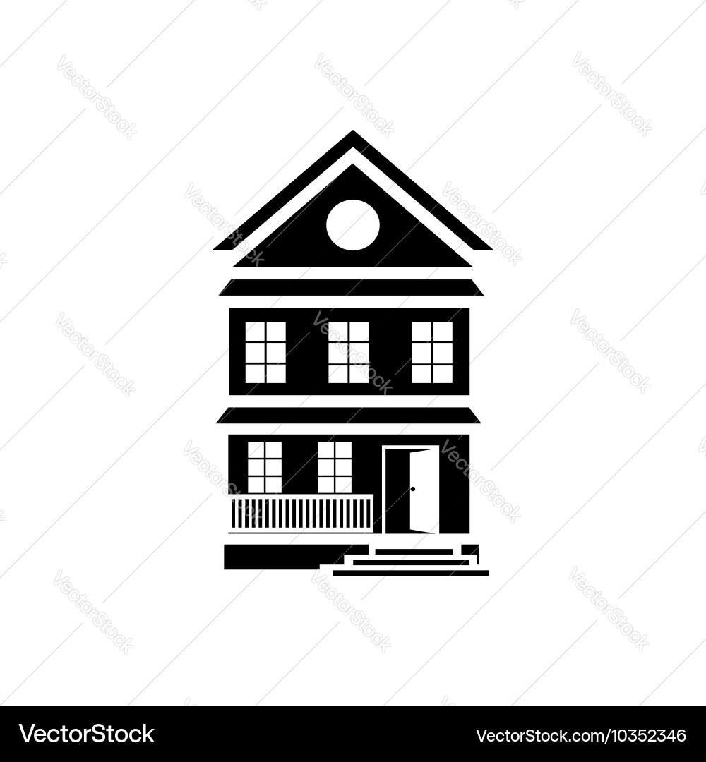 Best country house icon simple style Royalty Free Vector
