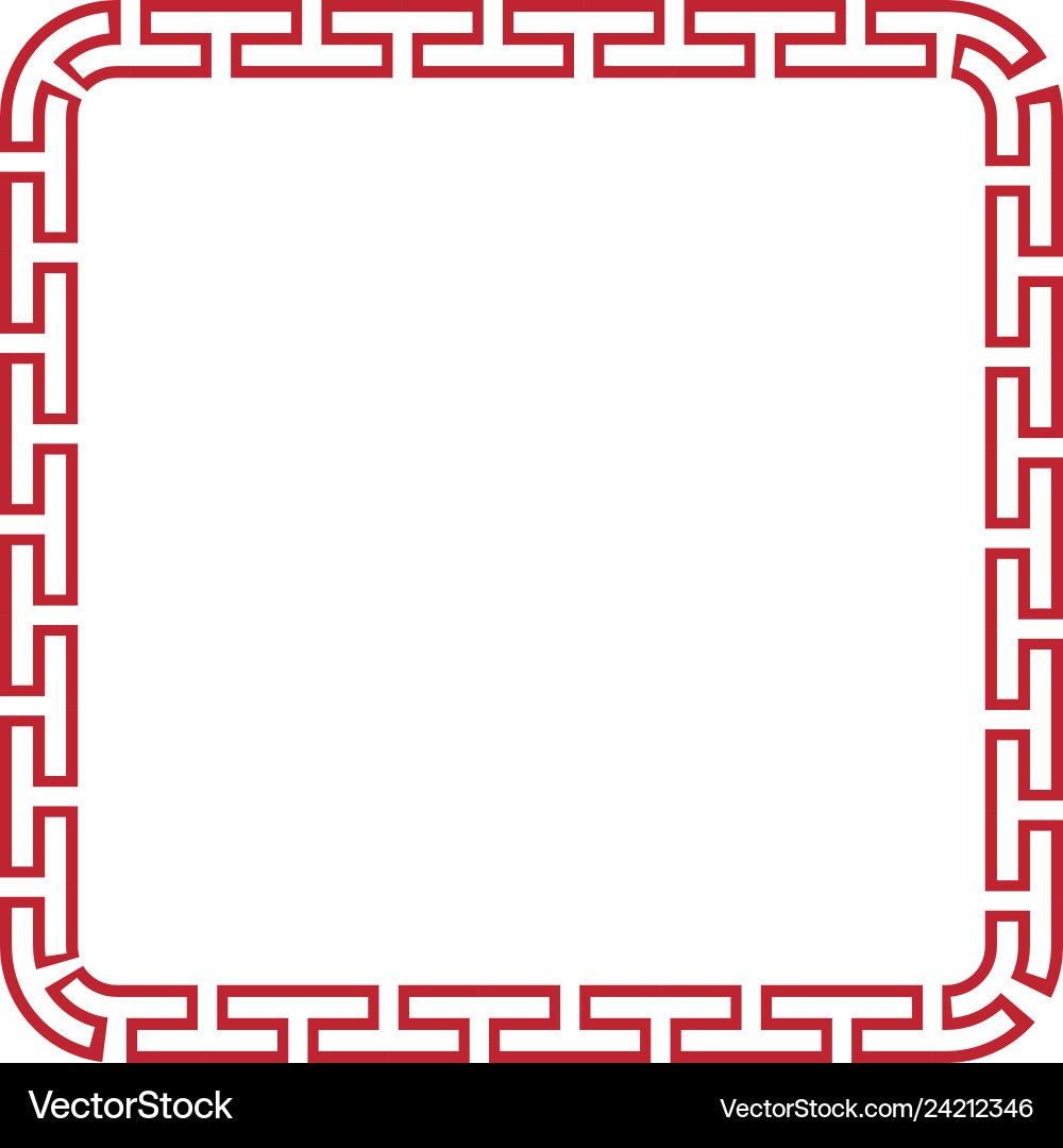 Chinese Borders Clip Art Elegant Gold Chinese Inspired Border On A Red