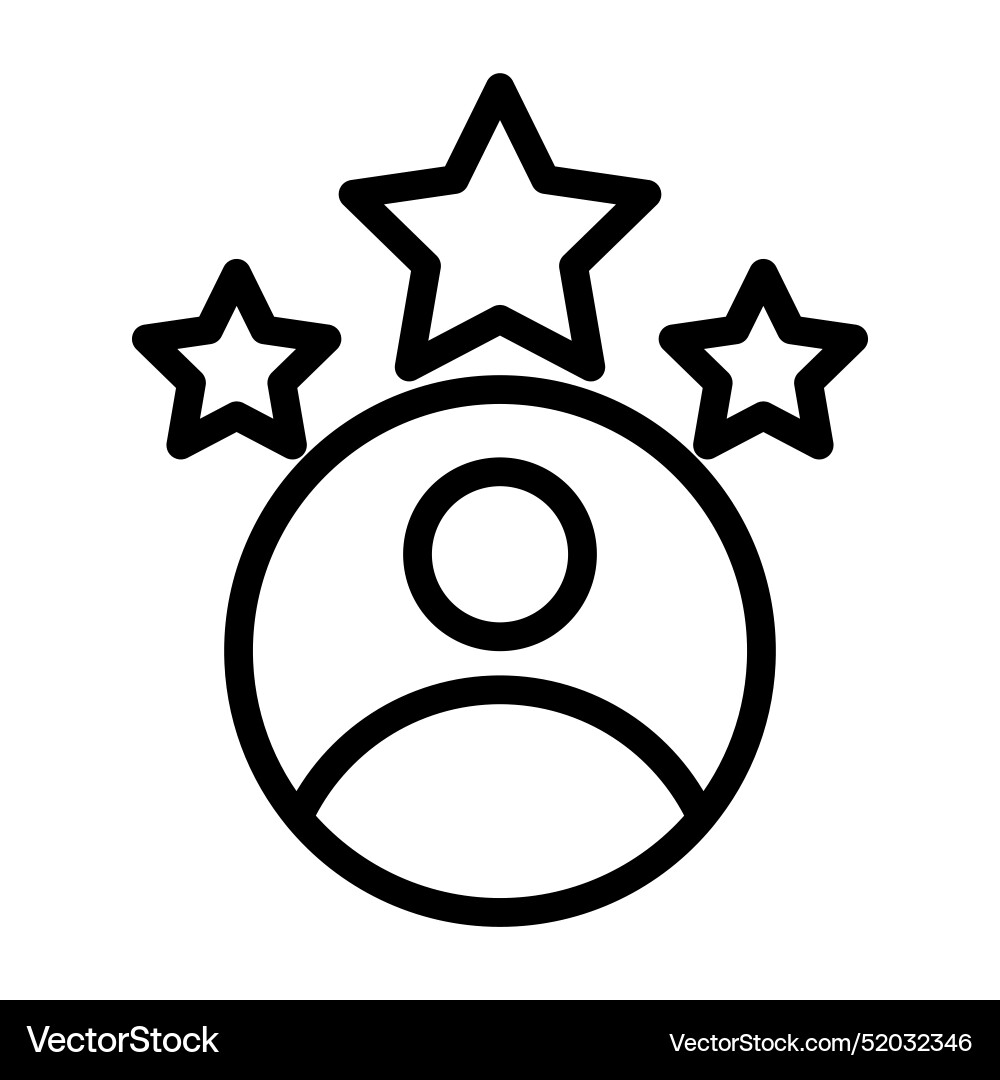 Experience icon linear logo mark in black Vector Image