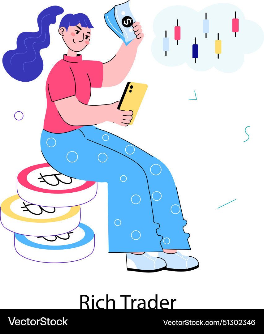 Financial success Royalty Free Vector Image - VectorStock