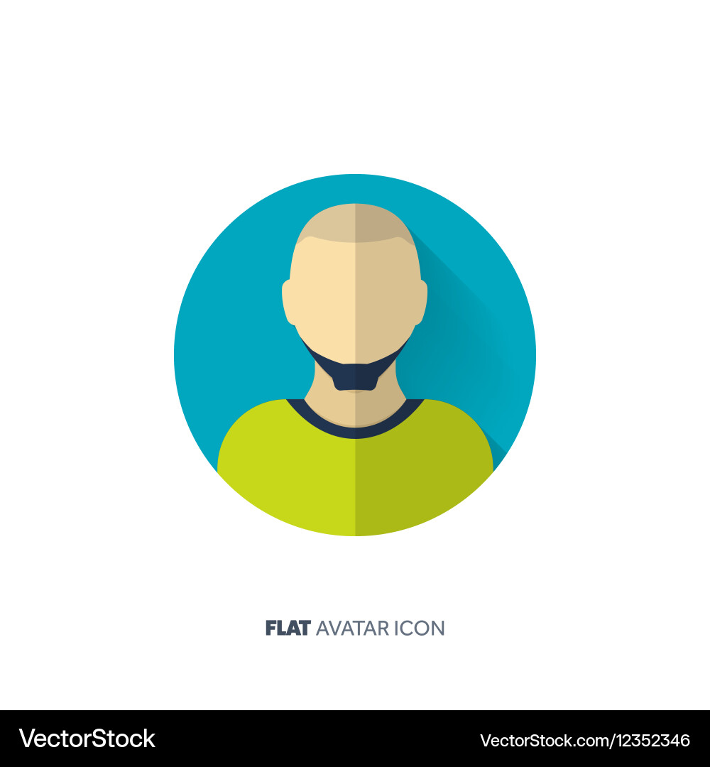 Flat Style Person Icon Royalty Free Vector Image