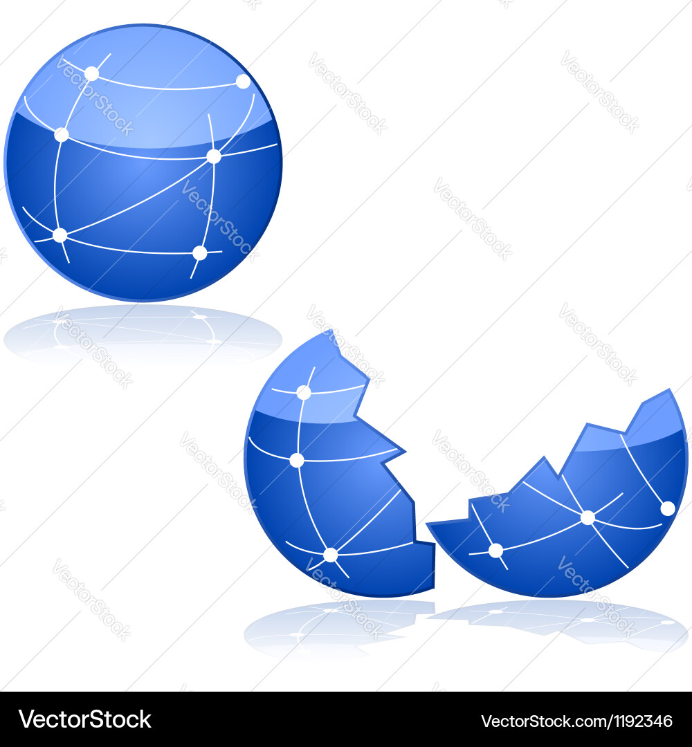 Network down Royalty Free Vector Image - VectorStock