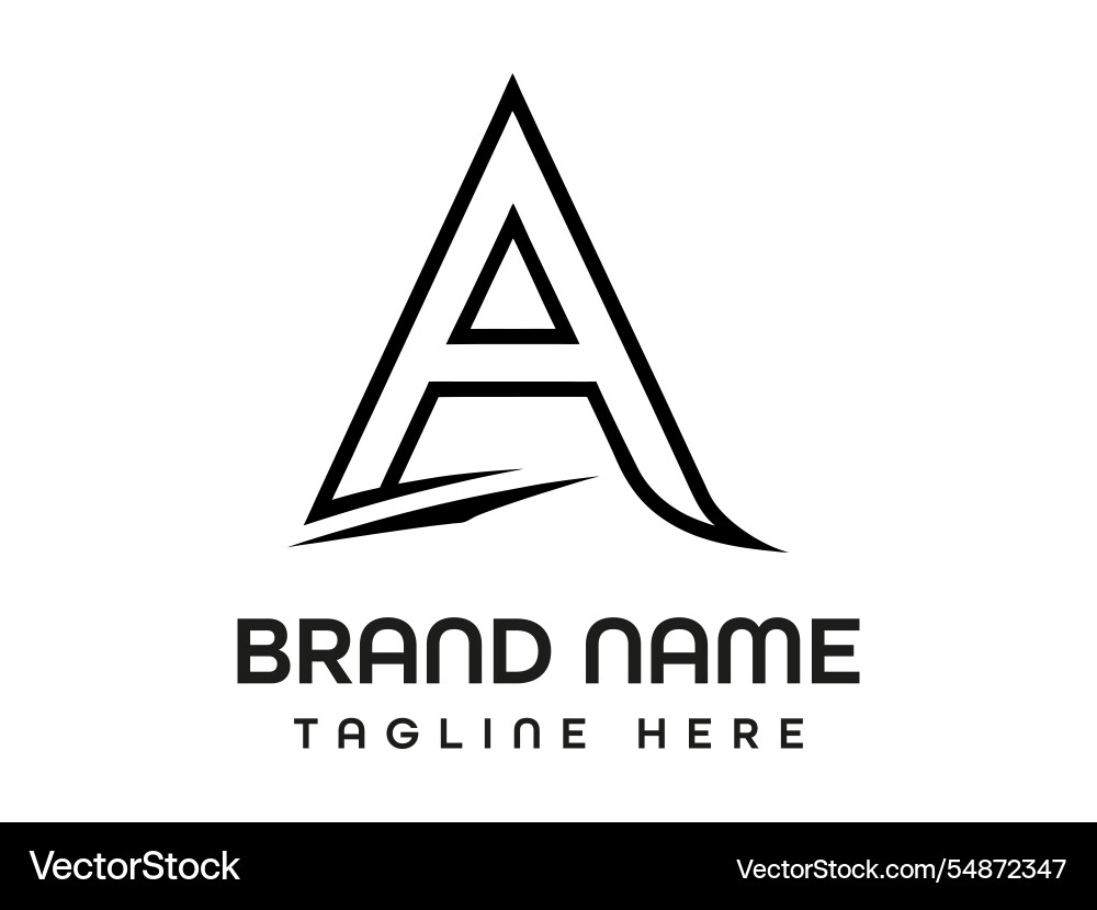 A letter logo design 1 Royalty Free Vector Image