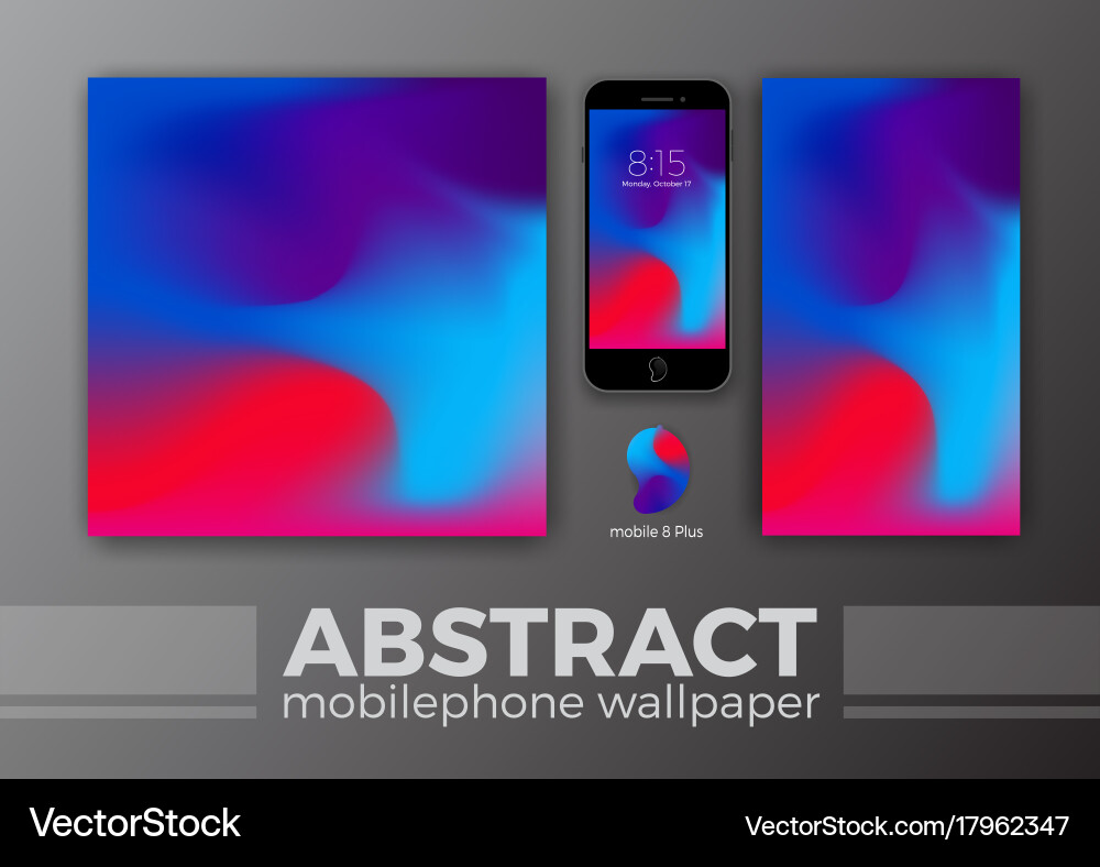 Abstract background design for mobile wallpaper Vector Image