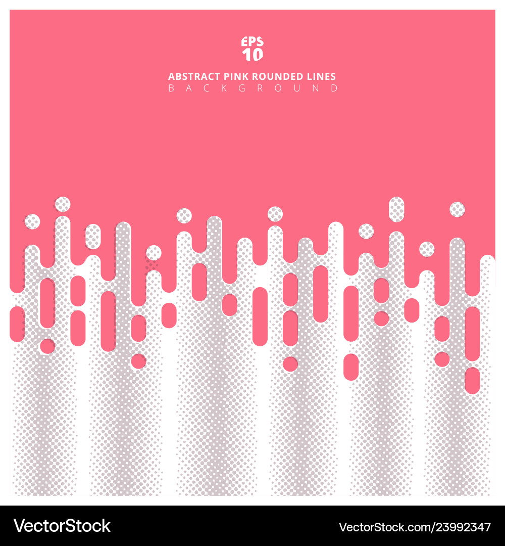 Pink Halftone Abstract Lines Royalty Free Vector Image