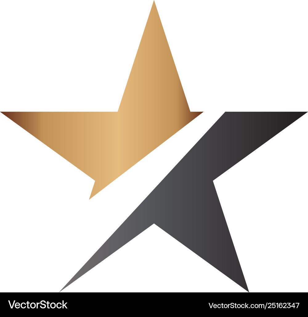 Star logo graphic design template Royalty Free Vector Image