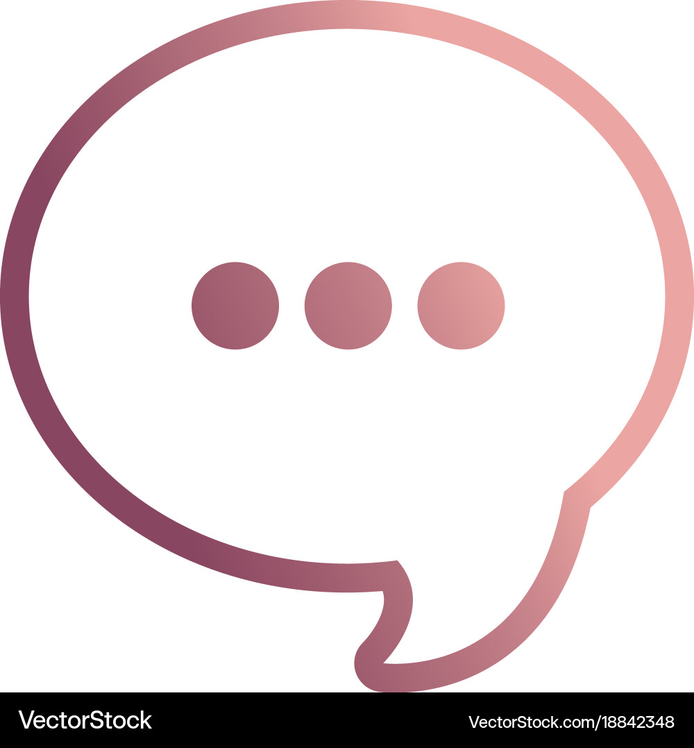 Chat bubble Royalty Free Vector Image - VectorStock