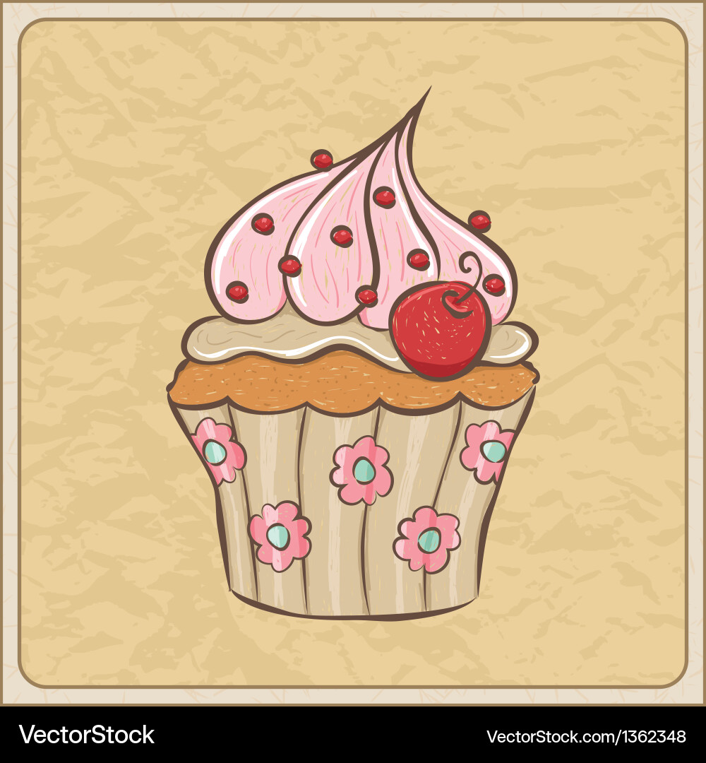 Cupcakes09 Royalty Free Vector Image - VectorStock