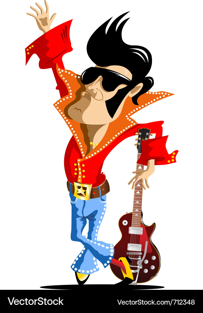 Cartoon Elvis Vector Images (over 180)