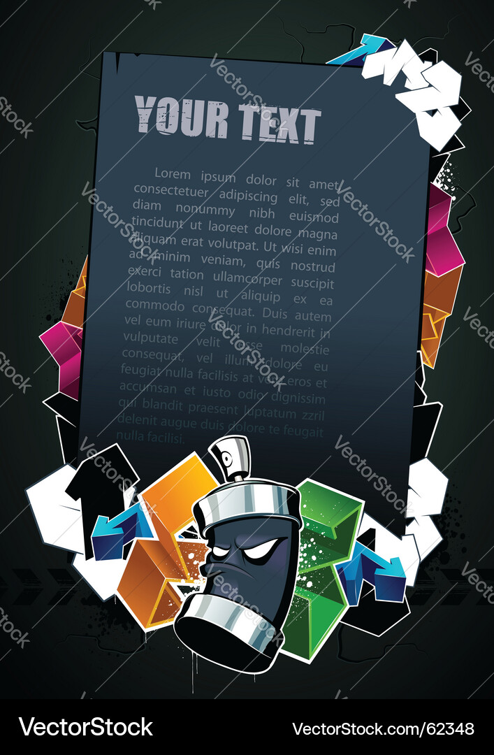 Graffiti banner Royalty Free Vector Image - VectorStock