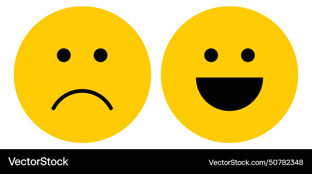 Satisfaction customer smiley face sad quality Vector Image
