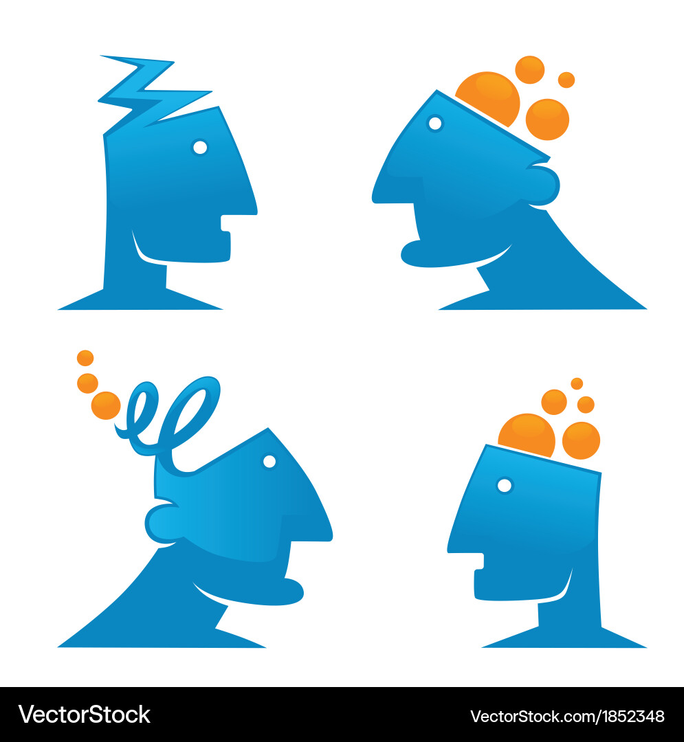 Thinking and creativity Royalty Free Vector Image